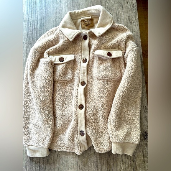 Pink Rose | Jackets & Coats | Pink Rose Heavy Duty Cream Colored Button ...